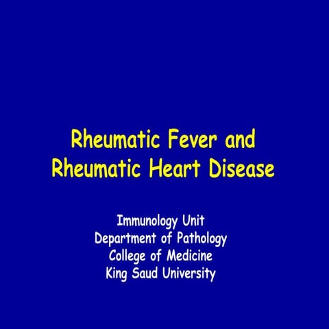Rheumatic Heart Disease powerpoint for bio anatomy/physiology students ...