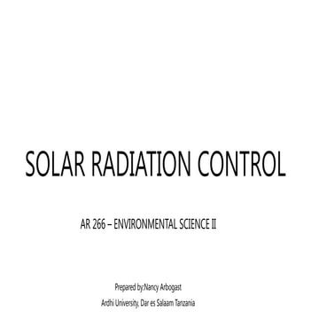 Sun Analysis in Architecture Design | PPTX