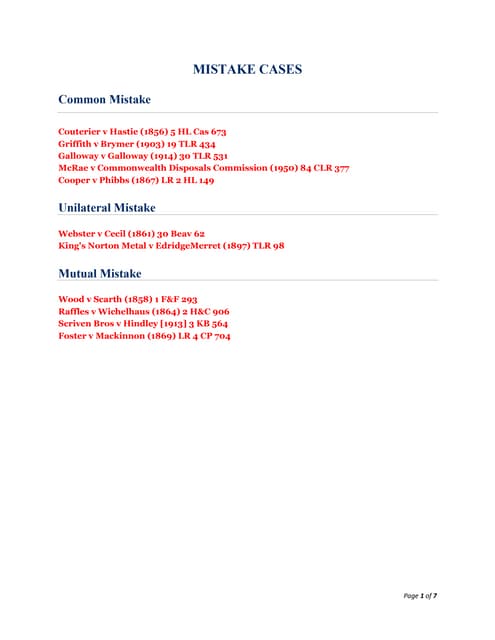 Lecture 3 study notes - contract law | PDF