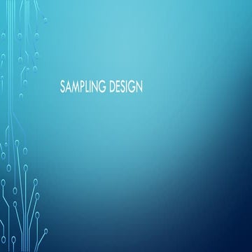 Ysydgdydbdhsudhebdu-Sampling design.pptx