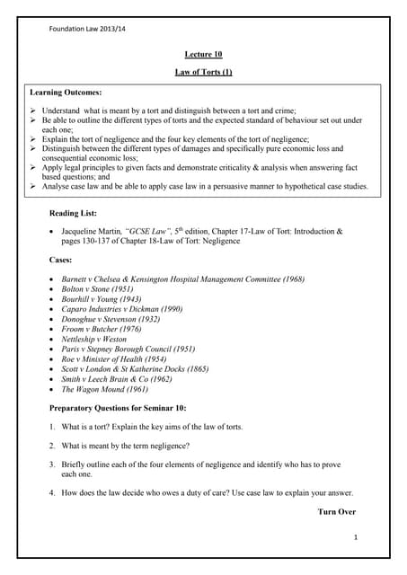 Lecture 12 handout contract law | PDF