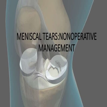 Lecture 10 MENISCAL’S TEARS of knee.pdf