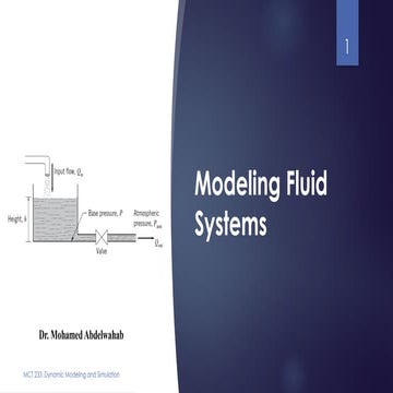 Lecture_10 Modeling Fluid Systems Lecture_11 Modeling Thermal Systems.pptx