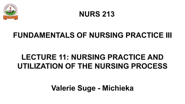 Nursing process, nanda i, nic & noc | PPTX
