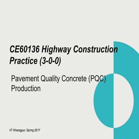 PQC concrete road | PPTX