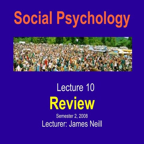 Social Psychology: Review | ODP