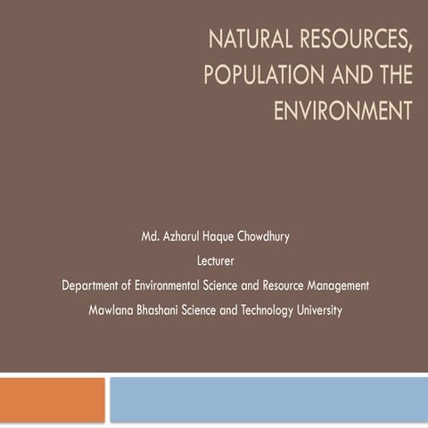 Lecture 7-10 (Pollution and the Environment)-1.pptx