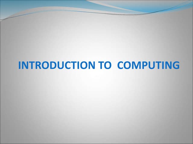 Introduction to Computer UNIT 1 notes.pdf
