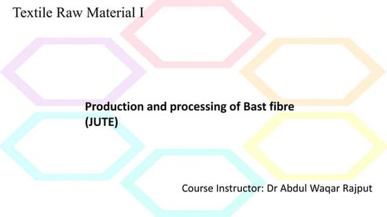 RETTING PROCESS IN JUTE | PPTX