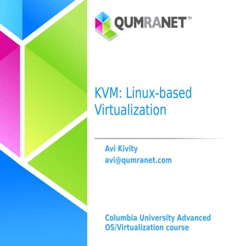 Kvm Linux Based Virtualization Explained Details Ppt