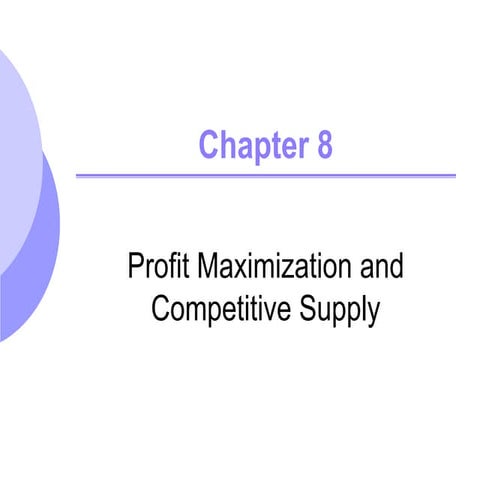 Lecture 11 market structure- perfect competition | PPTX