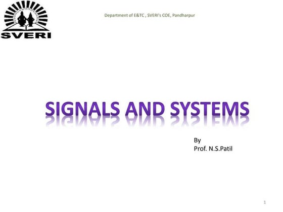 1. elementary signals | PPTX