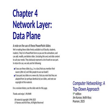 Comprehensive Overview of Network Layer Data Plane and IP Addressing in ...