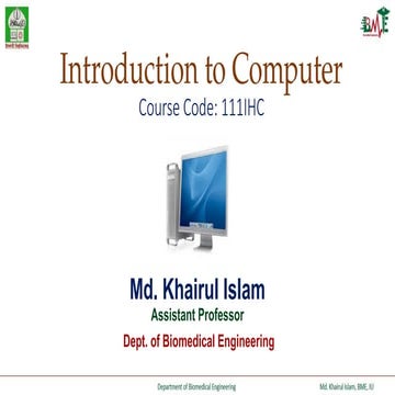 Presentation on computer system | PPTX