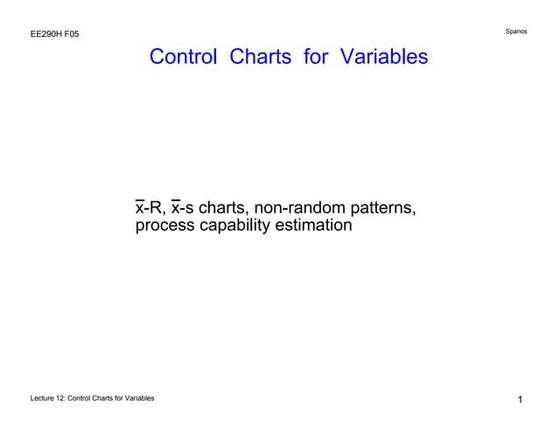 X‾ and r charts | PPT
