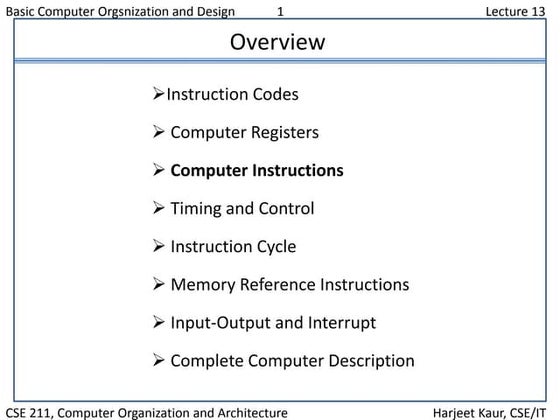 Lecture 16 | PPT