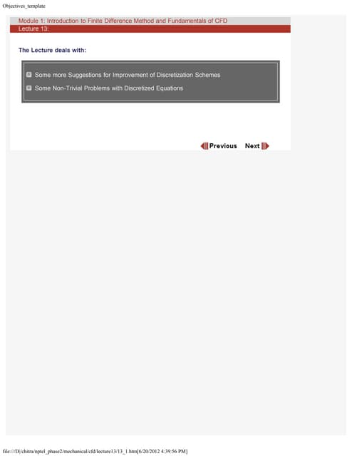 Finite Difference Using Numerical Method Ppt