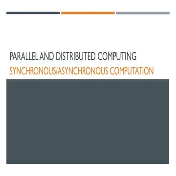 Parallel And Distributed Computing Chapter 13 Ppt 6562