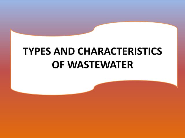 classification of waste and their characteristics | PPTX