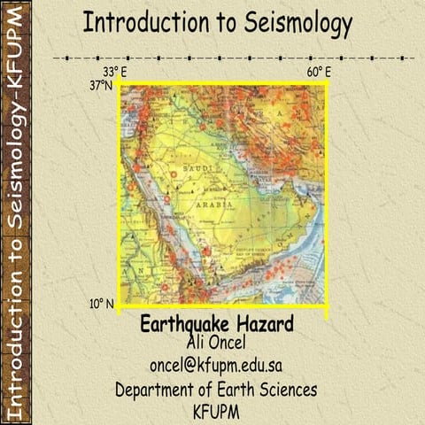 ÖNCEL AKADEMİ: INTRODUCTION TO SEISMOLOGY | PPT | Geology | Science