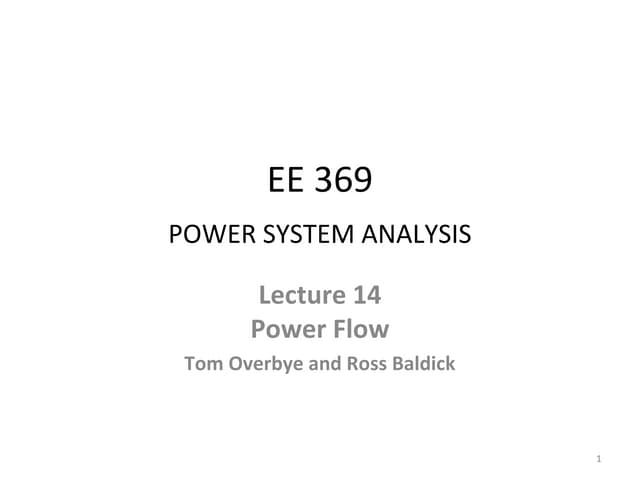 Ee 1351 power system analysis | PDF