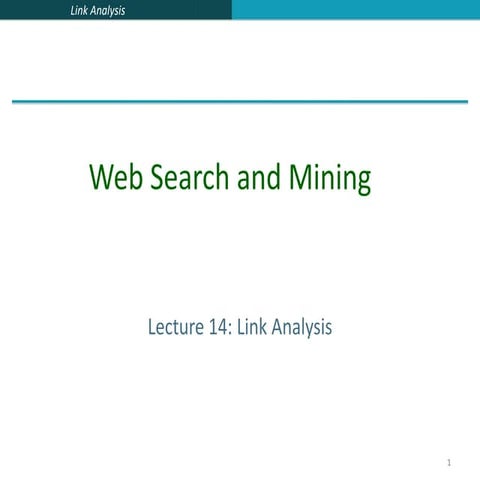 Link Analysis | PDF
