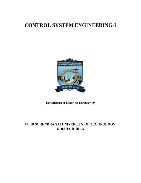 Chapter 1 basic components of control system | PPTX