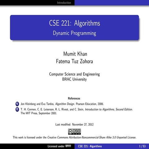 Dynamic Programming Memoization Introduction To Algorithms Ppt 6760