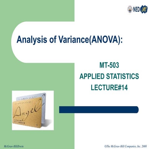 lecture#14 one way ANOVA for statistics.ppt