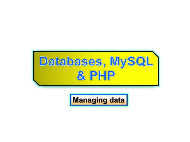 Lecture 15 Mysql Php 1ppt 3044