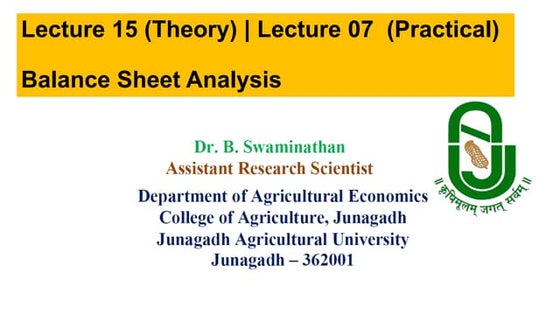 Lecture 16 Farm Planning | PPT