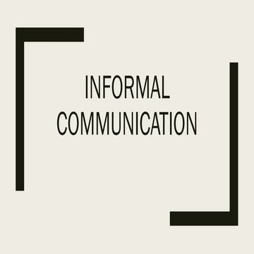 Lecture 15 Informal Communication( final 6).pdf | Technology & Computing