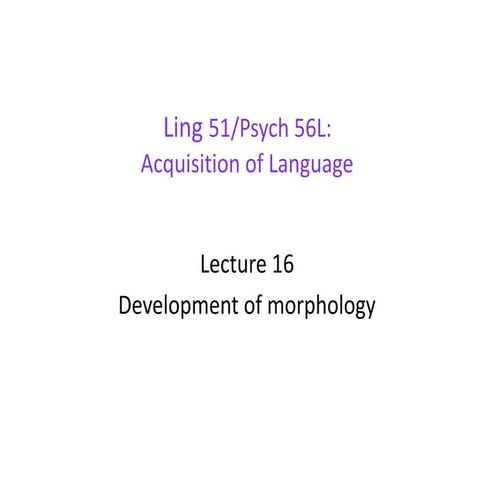 Description of morphology,types, development,and examples. | PPT