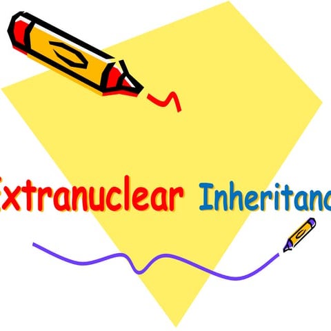 EXTRA CHROMOSOMAL INHERITANCE | PPTX