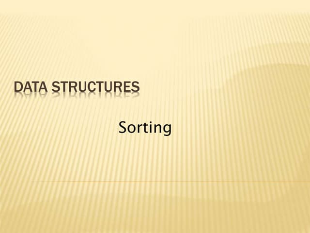 Sorting Data structure And Algorithm.pptx Sorting Data structure And Algorithm.pptx