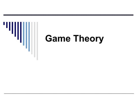 Game theory (Operation Research) | PPTX