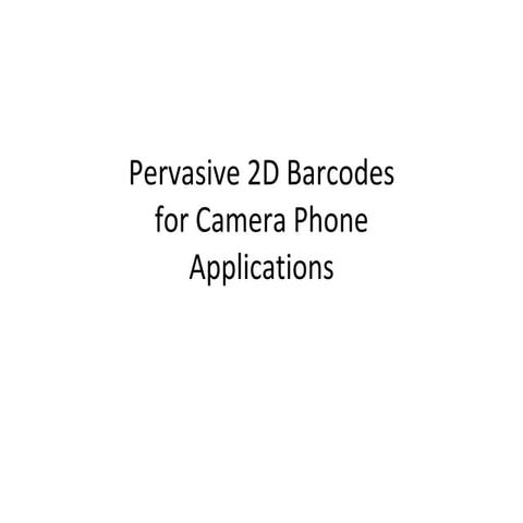 2 d barcodes(NSM) | PPT
