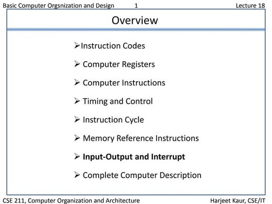 Lecture 16 | PPT