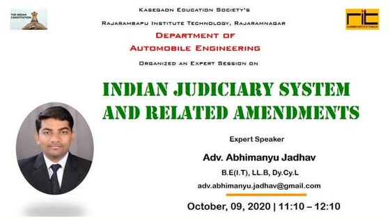 Judiacial system in India INDIAN JUDICIAL SYSTEM.pptx