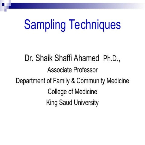 Lecture 19-Samplingррвррвп Techniquesppt | PPT