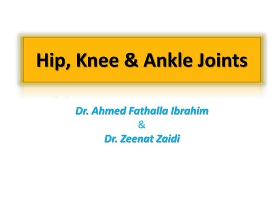 Kinetics of knee joint | PPTX