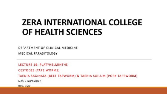Taeniasis | PPT