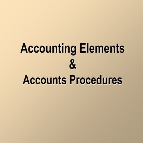 principles of accounting-Chapter 01 | PPTX