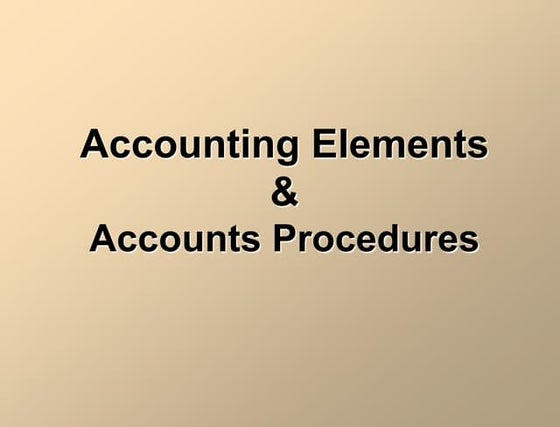 Accounting equation | PPT