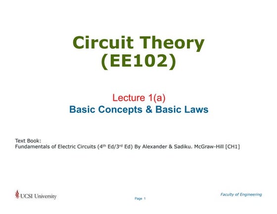 KCL and KVL | PPTX | Physics | Science