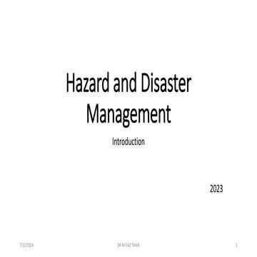 Hazards and Disaster management lecture 1 and 2.pptx