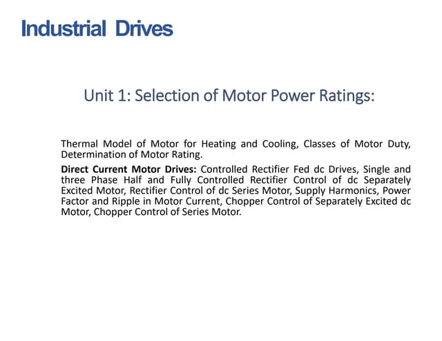 Classes of motor duty | PDF