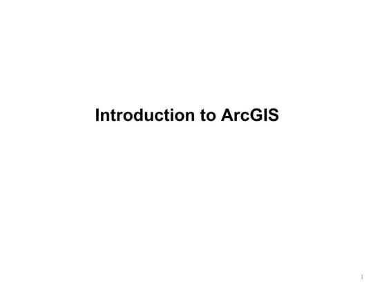 ArcGIS Pro Lesson 1 | PDF
