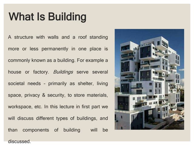 Building construction ppt | PPTX