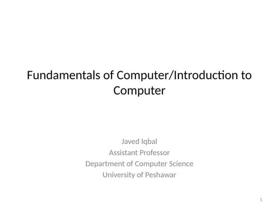History of Computers (ENIAC and EDVAC) | PPTX